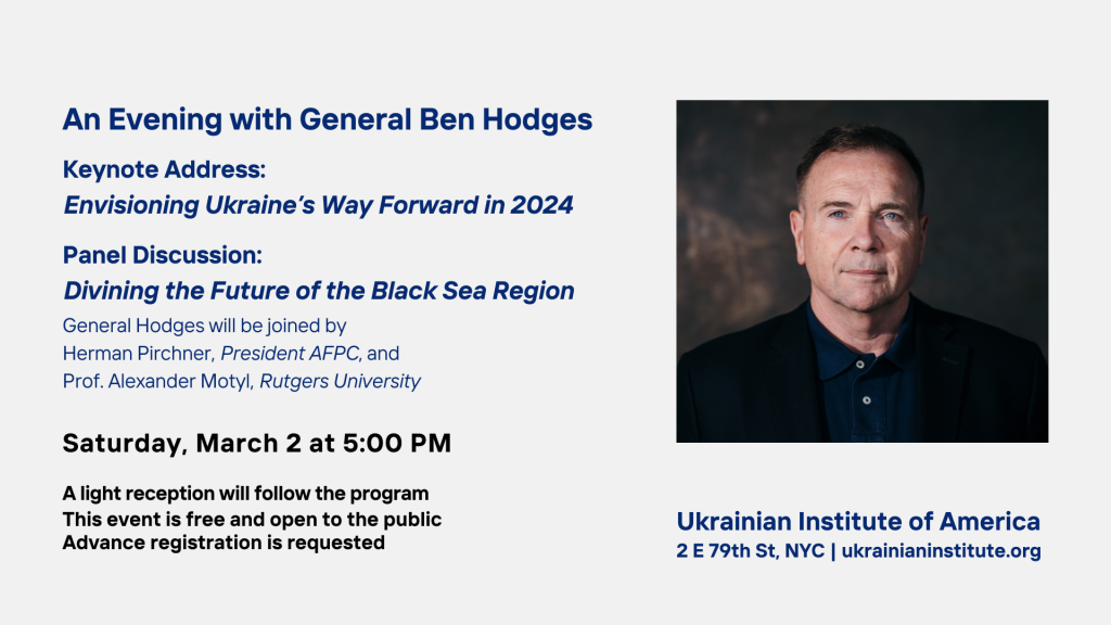 An Evening with General Ben Hodges